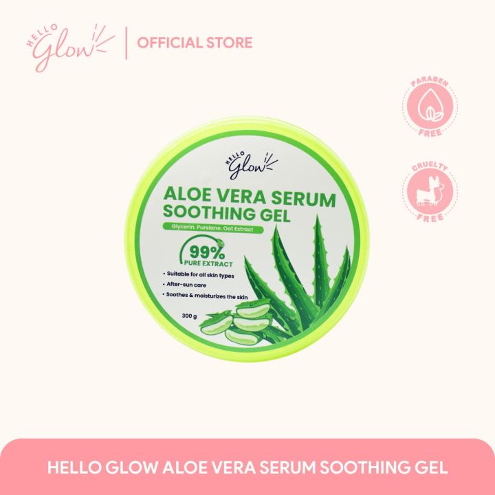 Hello Glow Aloe Vera Serum Soothing Gel | Lazada PH