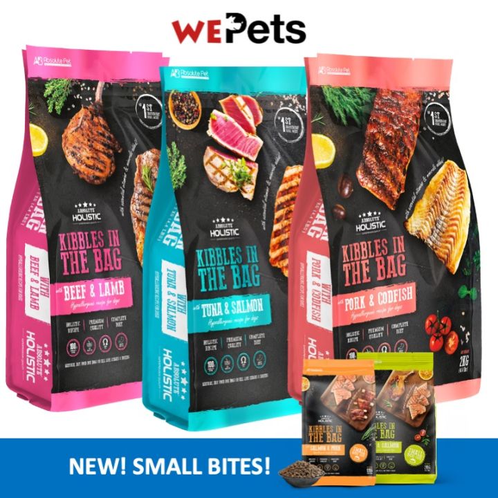 Absolute Holistic Kibbles Hypoallergenic Dog Food Dry Food (2kg/12kg ...