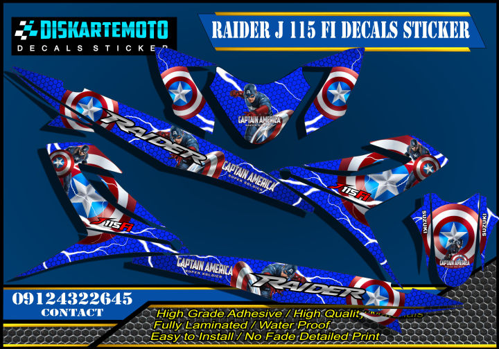 Suzuki Raider J115 Fi Decals Sticker | Lazada PH