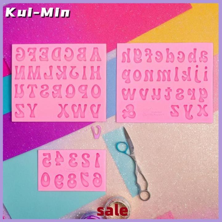 Kui-Min Hot 3D Thư Số Silicone Fondant Khuôn Mẫu Sô Cô La Bánh Khuôn ...