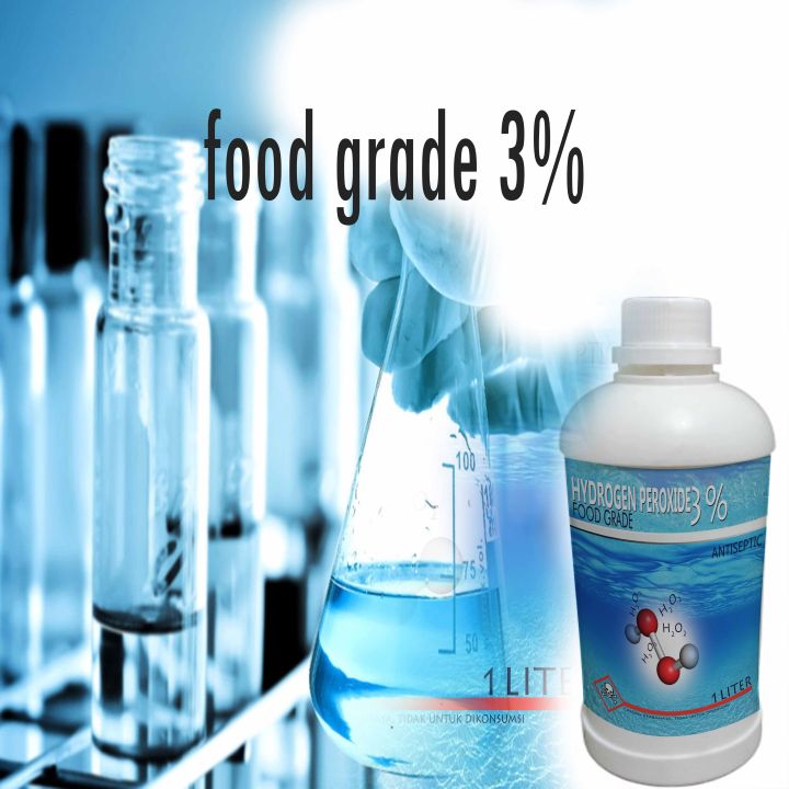 Hydrogen Peroxide H2O2 3% 1 Liter Food Grade untuk kebersihan rumah ...