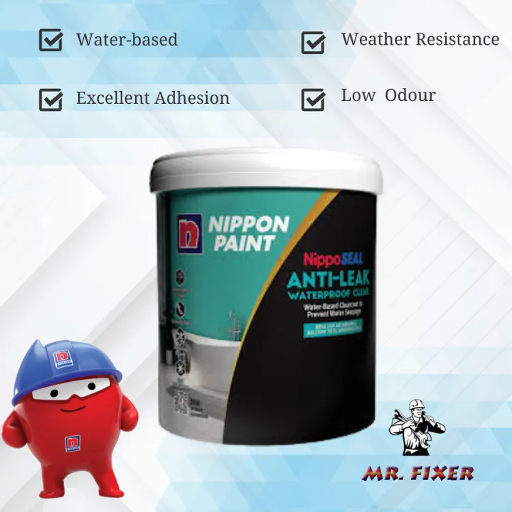 1L NIPPON PAINT NippoSEAL ANTI-LEAK Waterproof Clear Tandas Leaking ...