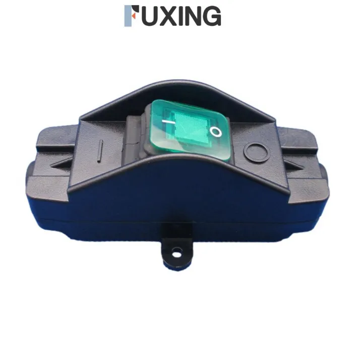 FUXING ABS Rocker Switch Double Pole On/off Inline Cable LED Indicator ...