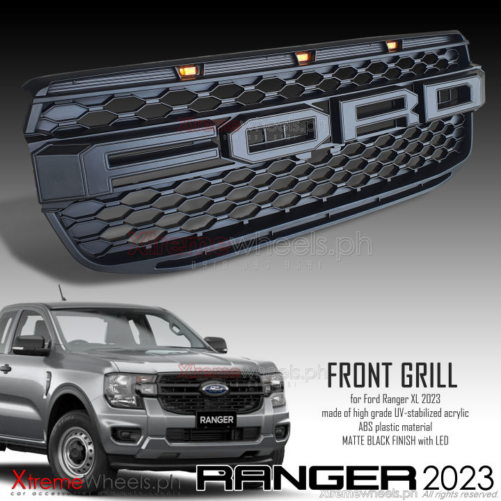 Ford Ranger XLS XL 2023-2025 With LED Thailand Made Matte Black Front ...