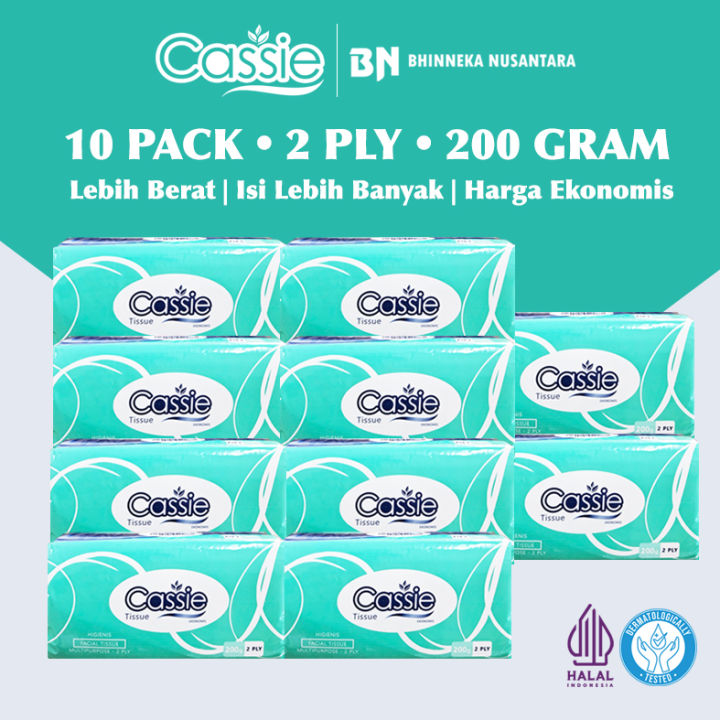 Cassie Tissue Facial 200 Gram [10 Pack] | Lazada Indonesia