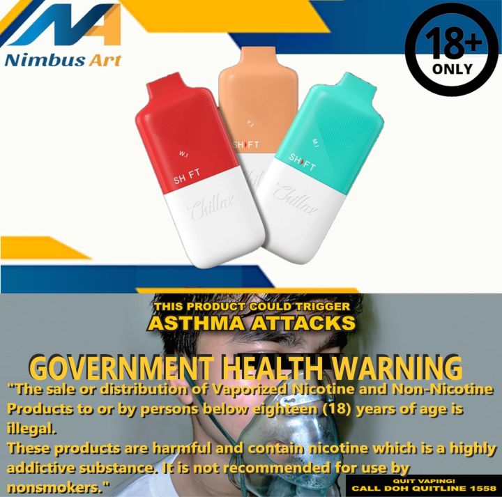 SHIFT CHILLAX GO X 2.0 9000 P.C PODS ONLY / SEPERATE BATTERY ORIGINAL ...