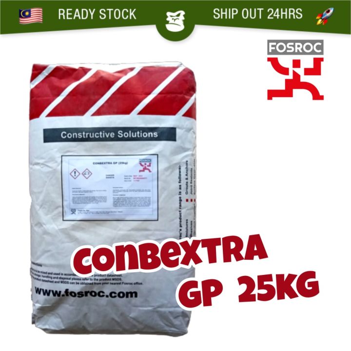 25KG FOSROC Conbextra GP Non-Shrink pumpable Cementitious Grout cement ...