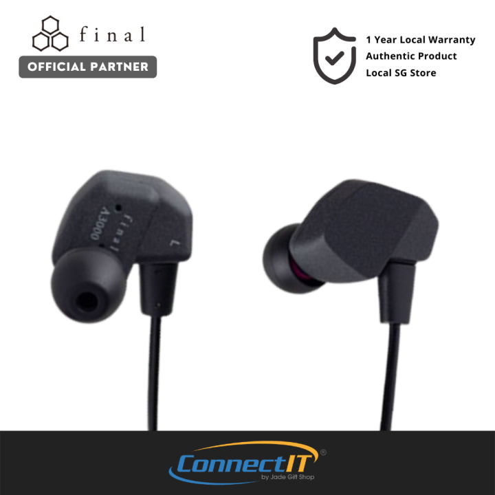 Final Audio A3000 2-Pin Single Dynamic Driver In-Ear Monitoring Earphone for Smartphone. (Local ...