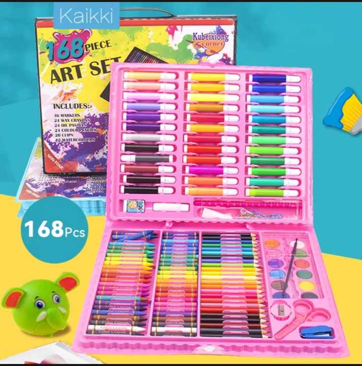 Crayon Anak Pengasah 150 pcs Set Alat Menggambar Melukis Anak-anak ...
