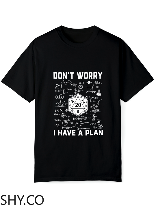 Mathematical Formula Print Comfy Cotton T-shirt, Men's Casual Street ...