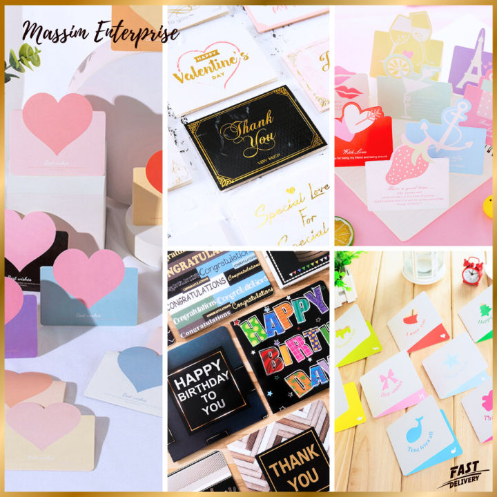 Assorted Gift Wish Card Greeting Card Gifts Happy Birthday Thank You I ...