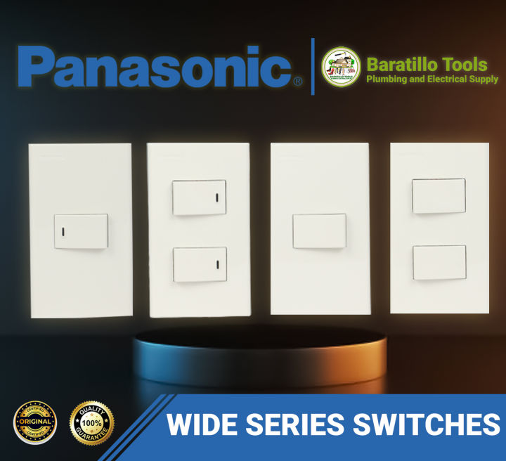 Original Panasonic 1-Way and 3-Way Switches Set Wide Series | Lazada PH