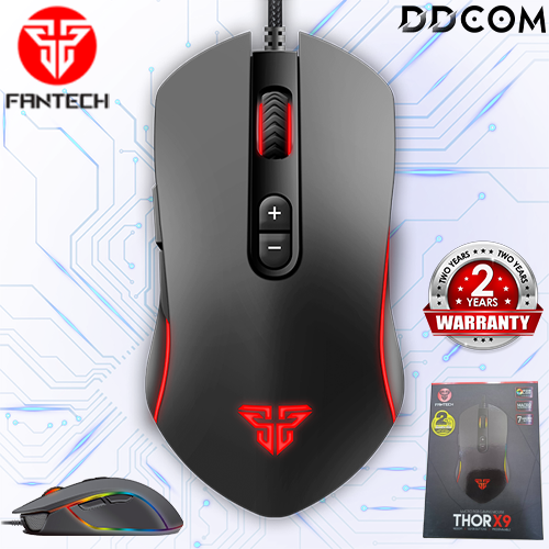 Fantech THOR X9 เมาส์เกมมิ่ง 7 ปุ่ม Macro RGB (4,800DPI) รับประกัน 2ปี ...