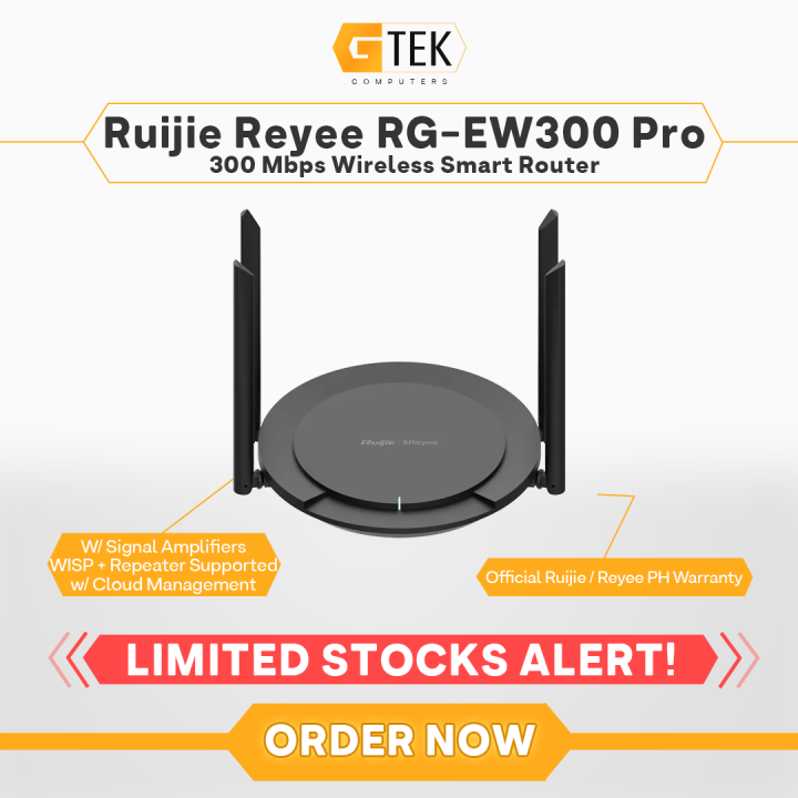 Ruijie Reyee RG-EW300 PRO 300Mbps Wireless N Smart Router | Lazada PH