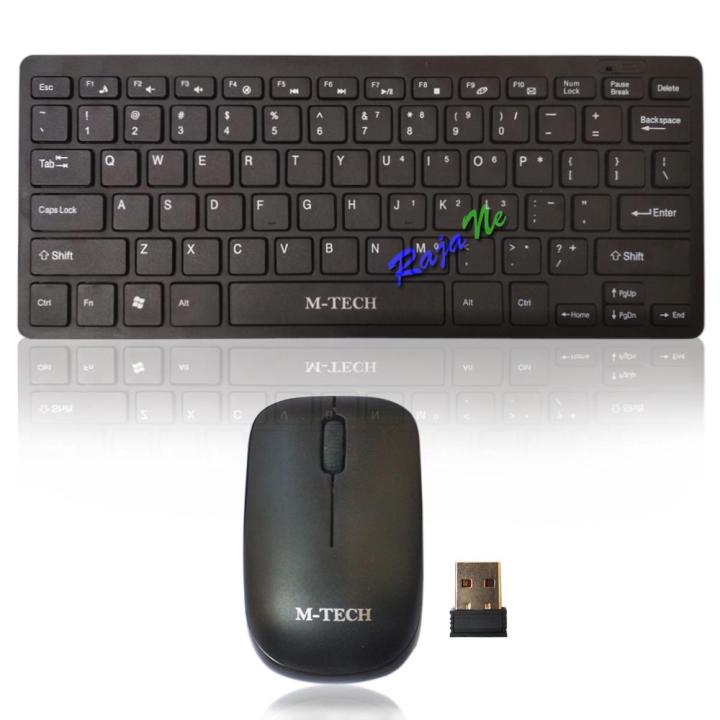 M-tech STK-03 Keyboard and Mouse Wireless NANO Receiver - Hitam ...