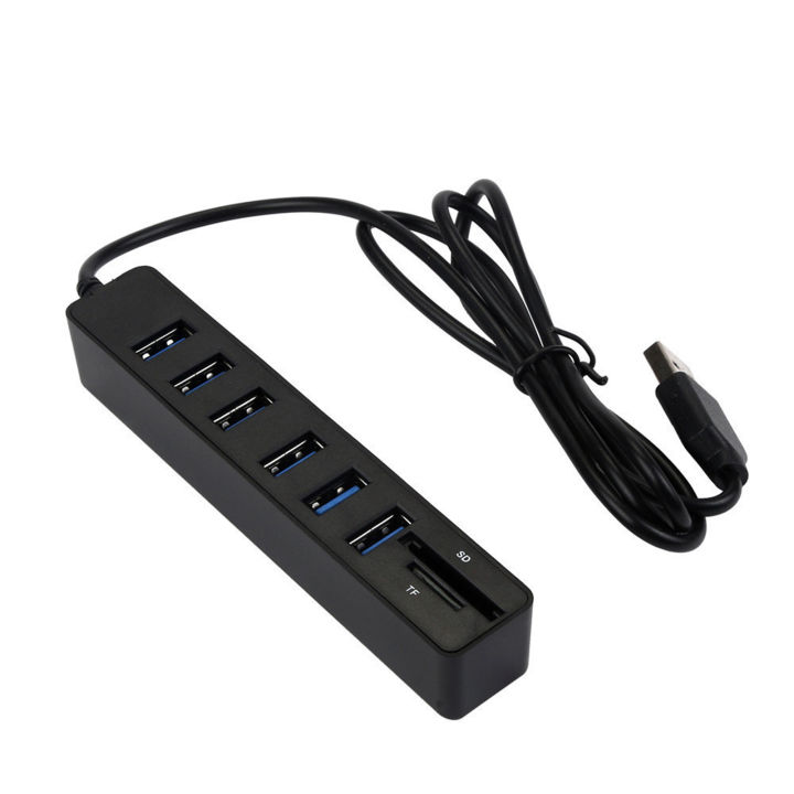 Top Bull USB Hub with Long Cable 6 Ports Big Expansion Plug And Play ...