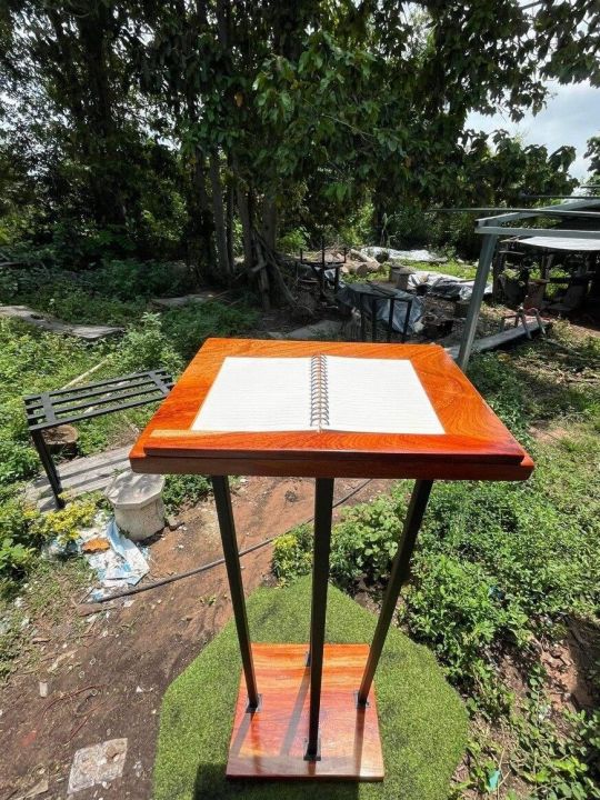 MPT2Wood-Steel Podium โพเดียมพิธีกร แท่นพิธีกร โพเดียมที่ประชุม แท่น ...