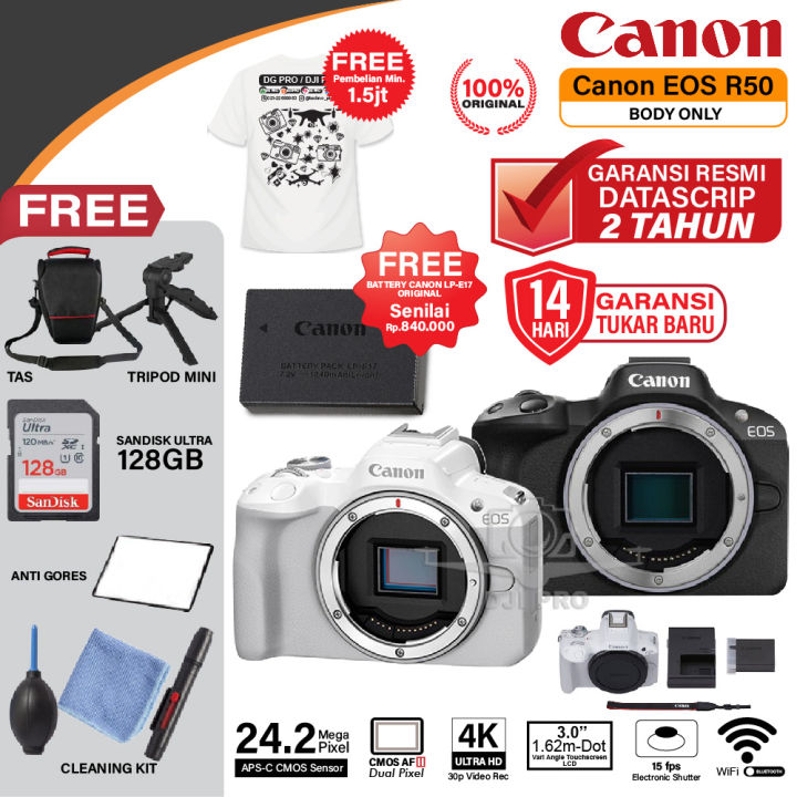 Canon EOS R50 Body Only Mirrorless Camera Canon EOS R 50 Garansi Resmi ...