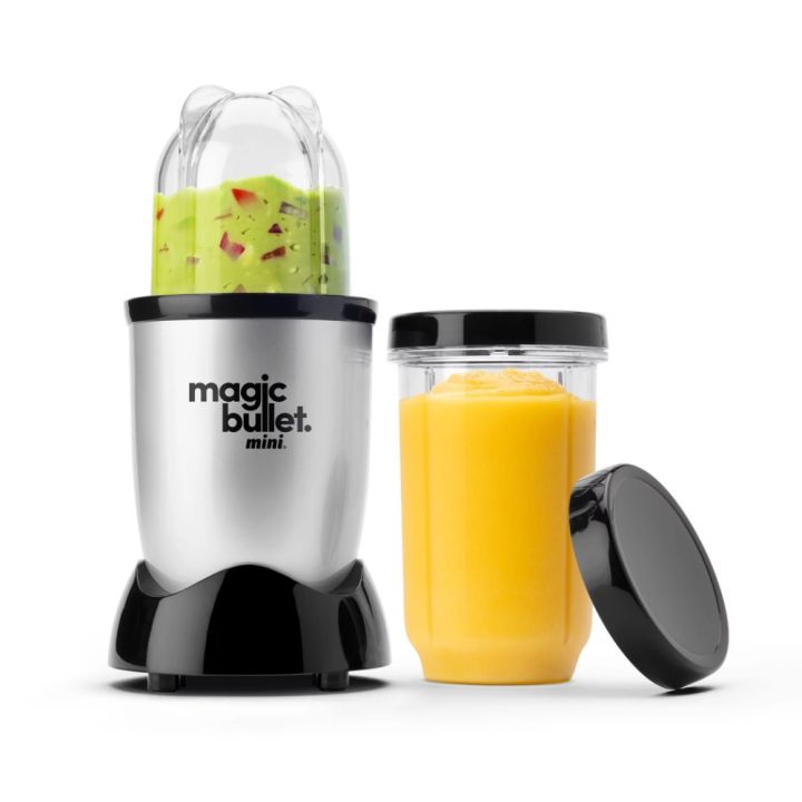 Magic Mini 14 Oz. Compact Personal Blender Silver/Black Portable ...