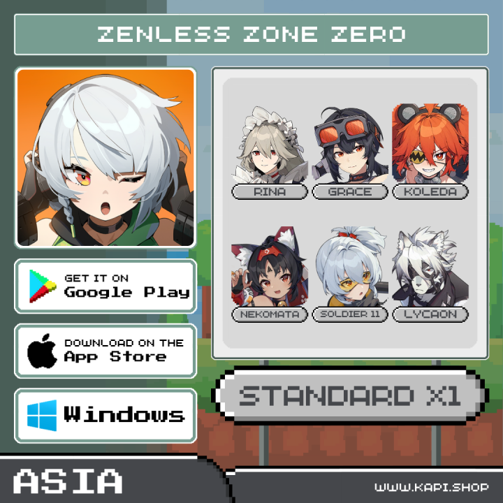 [Asia] Zenless Zone Zero - ตัวละครตู้ถาวร 1 ตัว | ACTION FIGURE TOYS ...