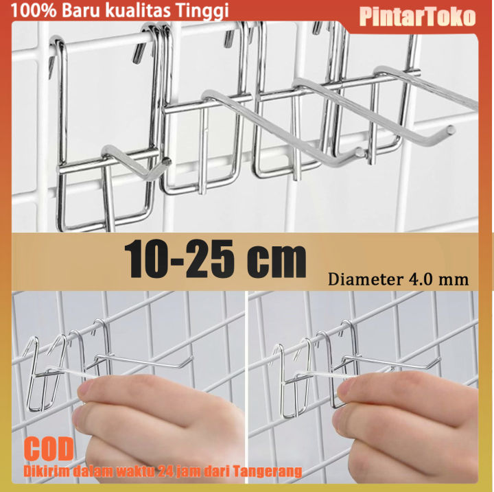Cantolan Ram Besi 10-25cm /Gantungan Ram Kawat Single Ram Putih ...