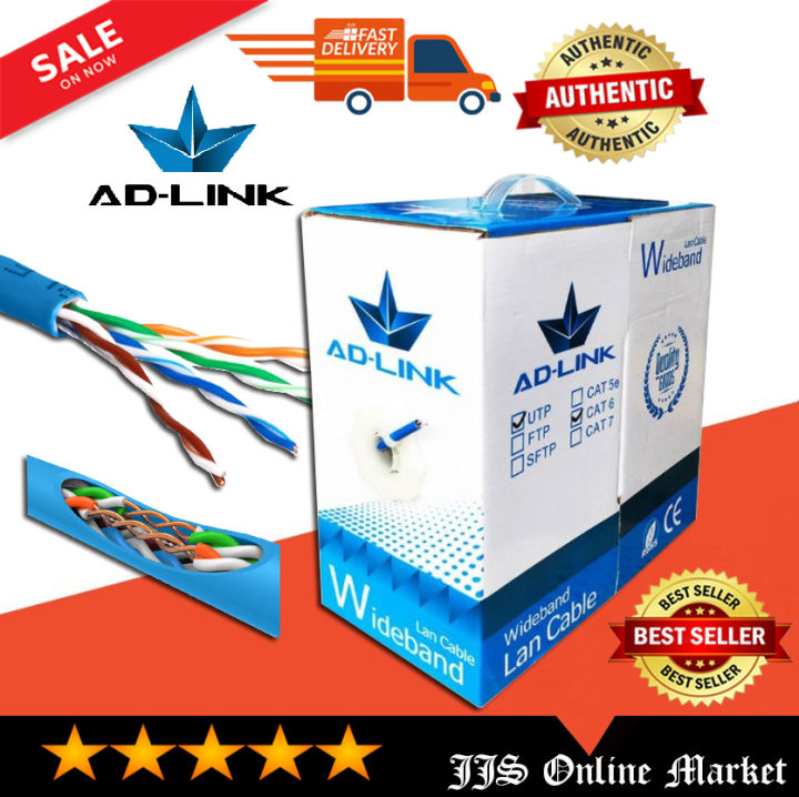 ORIGINAL Ad-link 305 Meters Cat6 Indoor UTP Cable Blue Box | ADLINK ...
