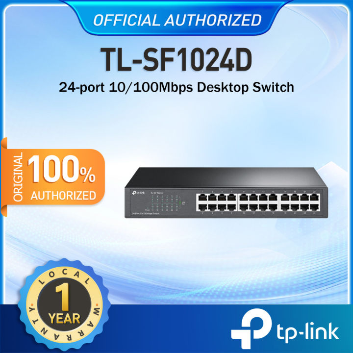 TP-Link TL-SF1024D | 24-port 10/100Mbps RJ45 Port Desktop/Rackmount ...