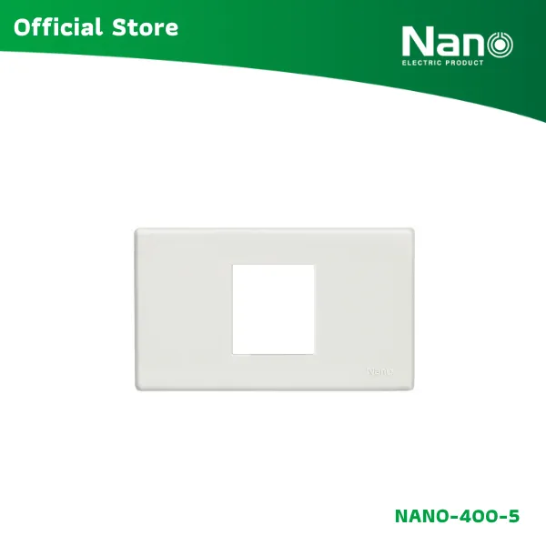 NANO หน้ากากขอบเหลี่ยม 2x4" 2 ช่องกลาง Classic series (80 ชิ้น/กล่อง) รุ่น NANO-400-5 | Lazada.co.th