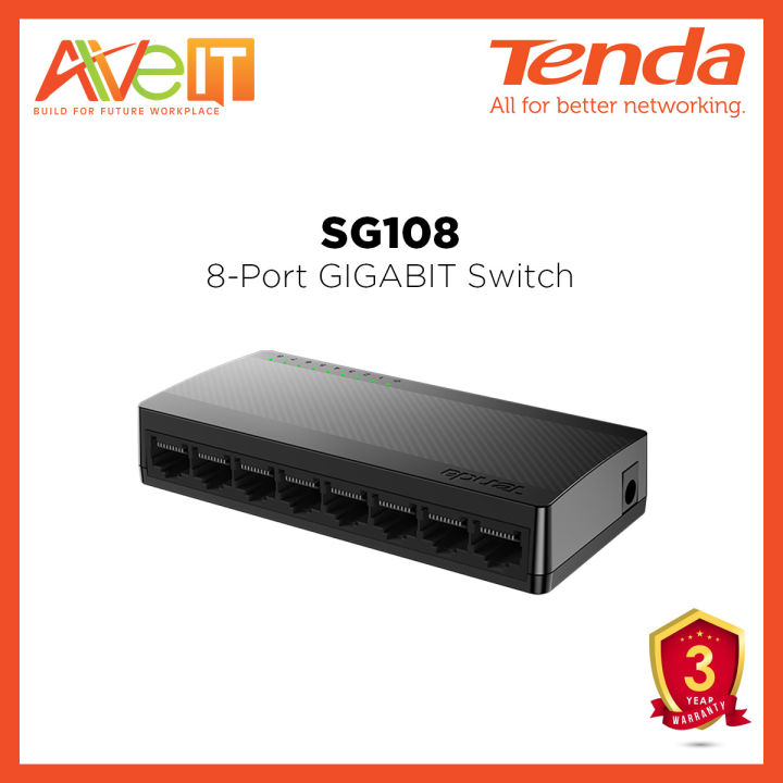 Tenda SG108 8-port Gigabit Desktop Switch | Lazada