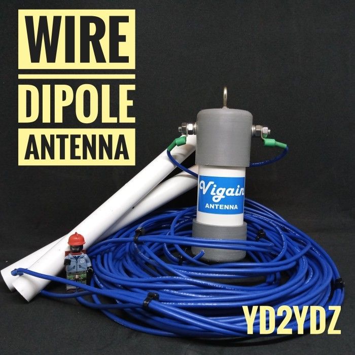 wire dipole 1kw 1000w antenna hf balun vigain antena 80m 40m 20m ...
