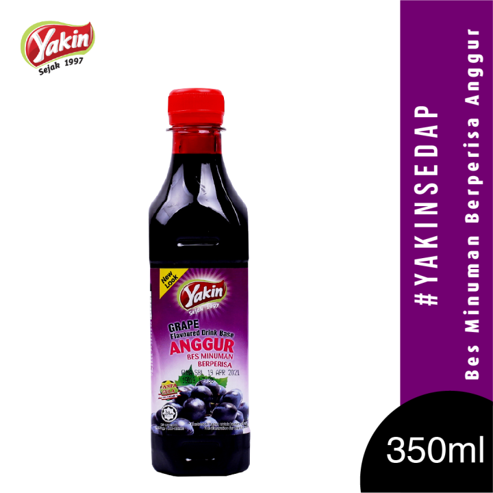 YAKIN SEDAP GRAPE DRINK BASE / BASE MINUMAN PERISA ANGGUR (350ML) | Lazada