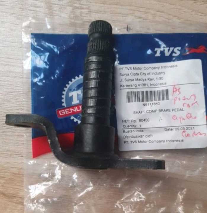 As Pedal Rem Cakram ALL TVS Apache RTR - N9111840 - Shaft Comp Brake ...