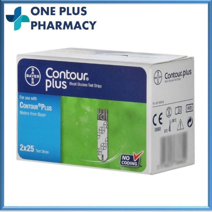Contour Plus Test Strips 25's / 2x25's [EXP 03/2027] | Lazada