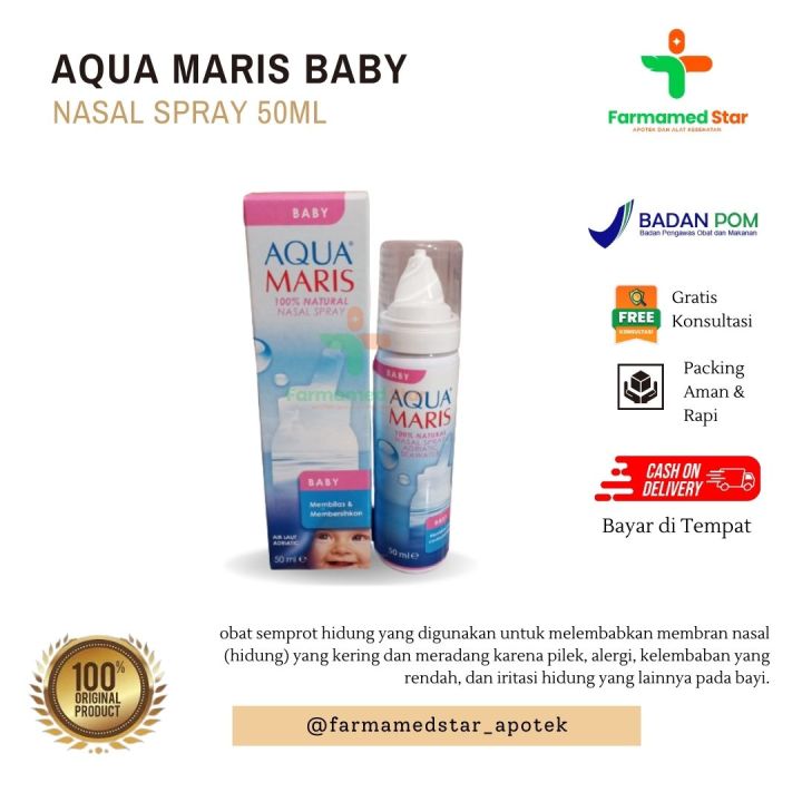 AQUA MARIS BABY Nasal SPRAY 50ML | Lazada Indonesia