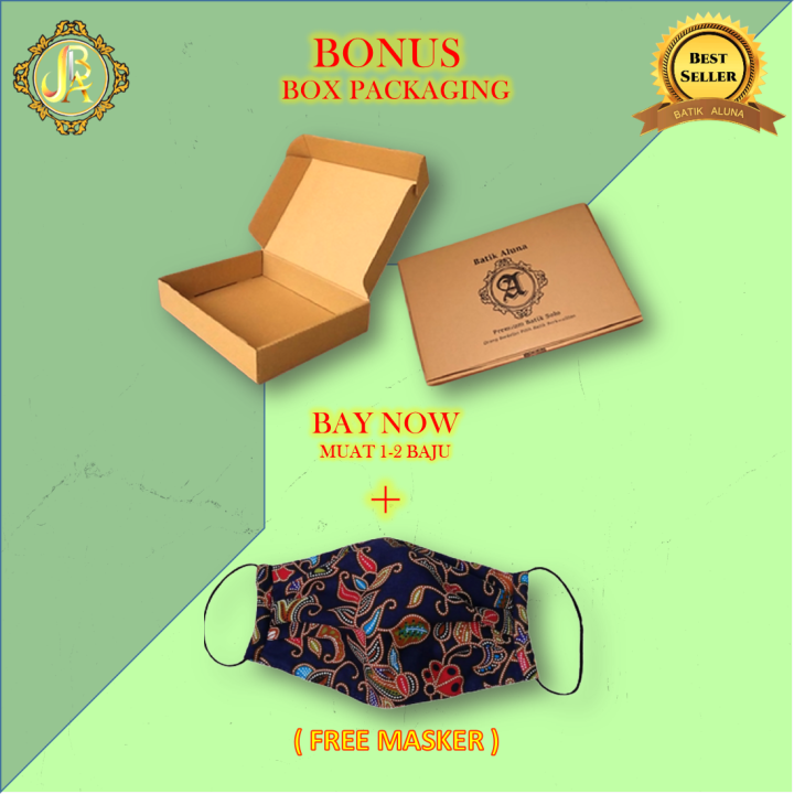 KARDUS PACKING BATIK ALUNA DAN MASKER BATIK ALUNA | Lazada Indonesia