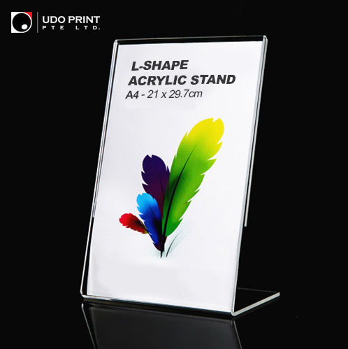 L-shape Acrylic Stand | Table Acrylic Display Stand | Transparent ...