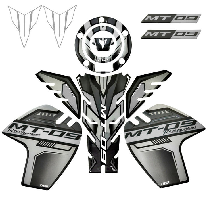Yamaha Mt 09 Sp Mt09 MT-09 3D Epoxy Bike Motorcycle Stickers Gas Tank ...