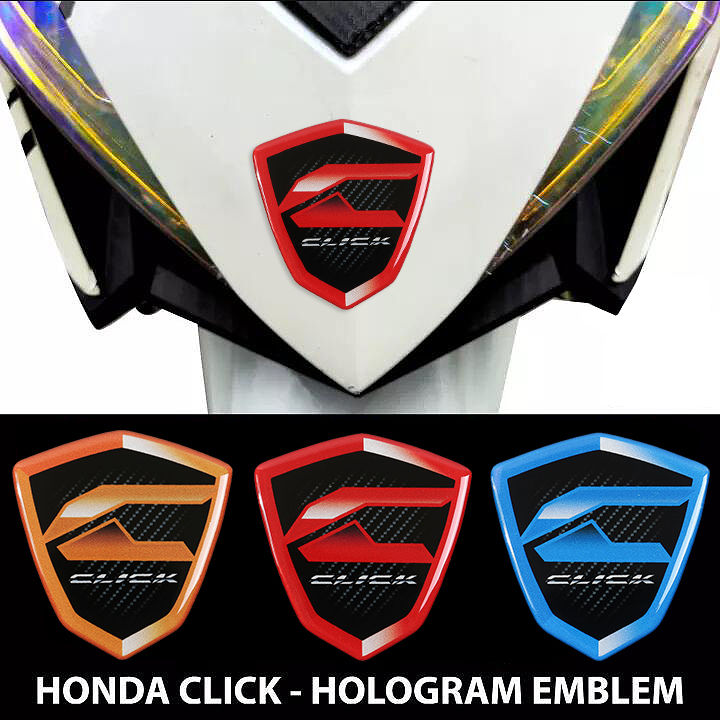 CLICK 125i Epoxy Reflective Badge 3D Sticker Motorcycle Front ...
