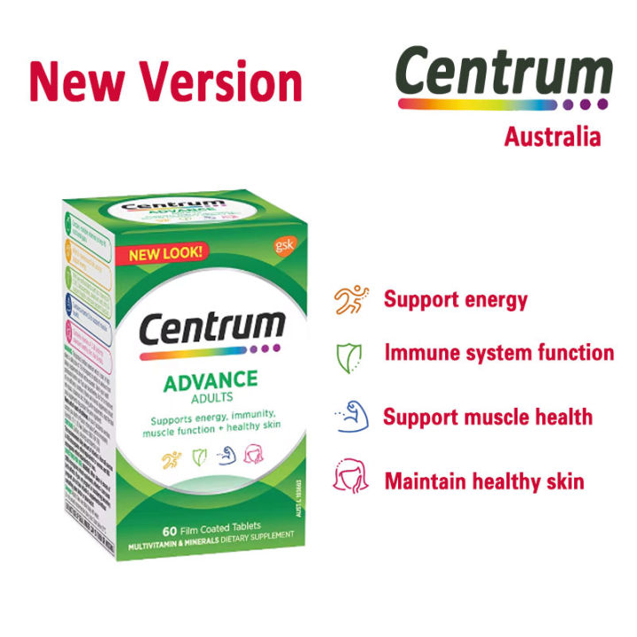 Centrum advance adults supports energy immunity muscle function+healthy ...