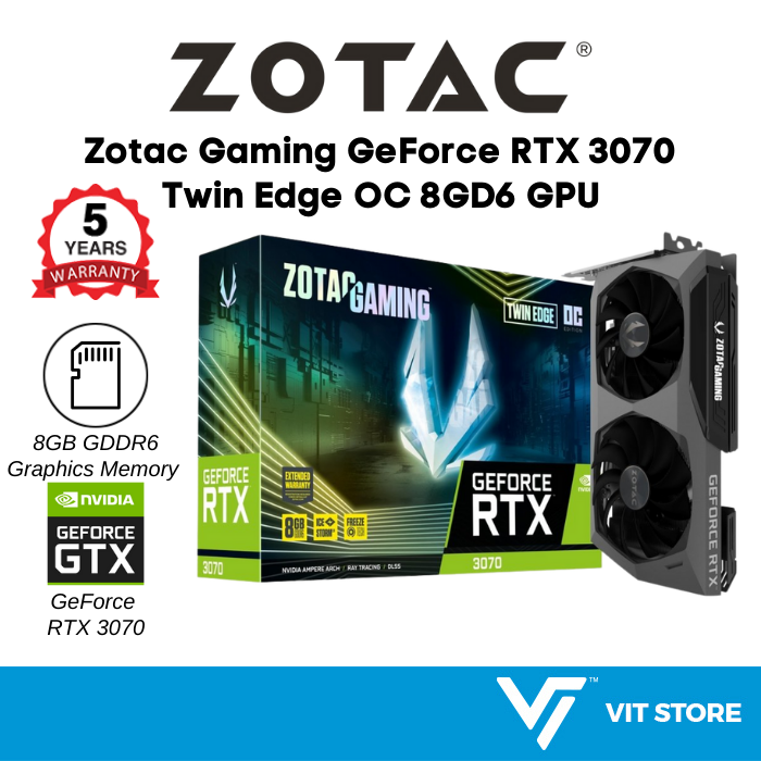Zotac Gaming GeForce RTX 3070 Twin Edge OC Graphics Card/GPU (ZT ...