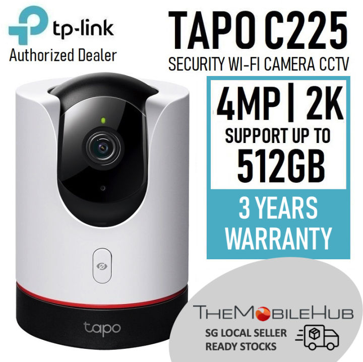 TP-Link Tapo C225 Security IP Camera WI-FI CCTV 4MP 2K QHD Night Vision Motion Detection ...