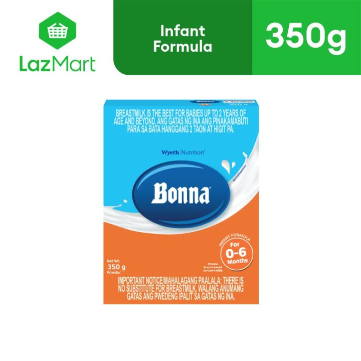 BONNA Stage 1 Infant Formula for 0 to 6 months, Box 350g | Lazada PH