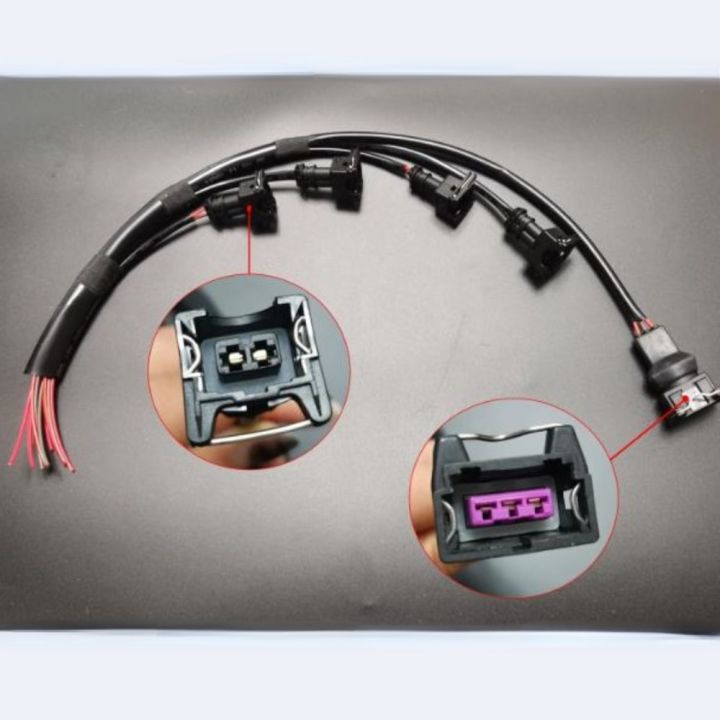 Fuel Injector Connector Pigtail Plug Wiring Harness Connector Adapter ...