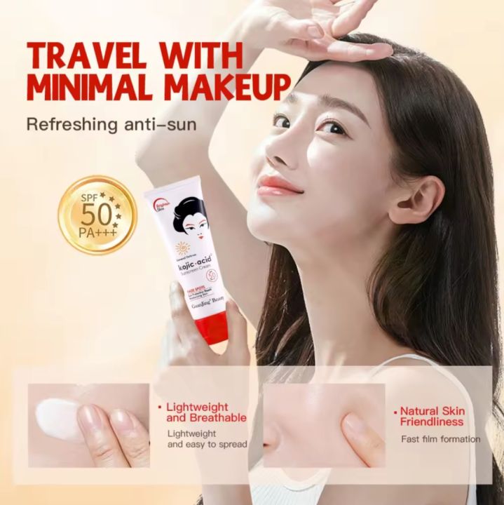 ORI 100% KOJIC ACID SUNBLOCK WAJAH SPF50++ EXPIRED PANJANG/Sunblock ...