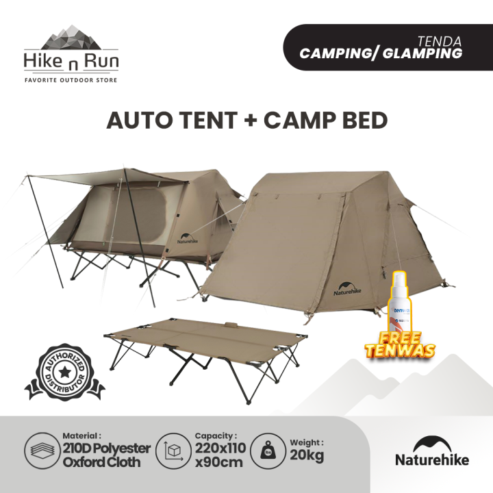 Tenda Glamping Campbed Naturehike CNH22ZP001 Camping A-Type Auto Tent ...