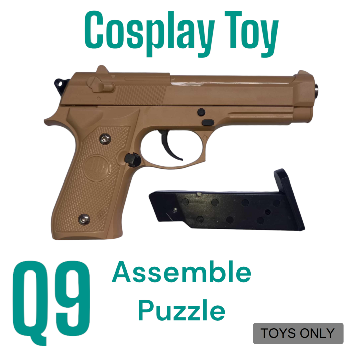 Q9. High Quality Hard Plastic Spring Type Only Toy Gun Assemble Puzzle ...