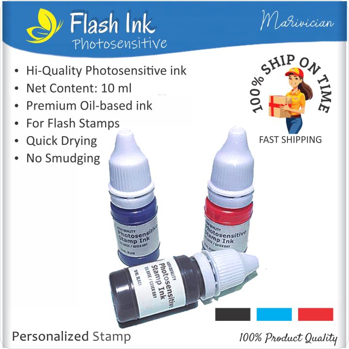 Personalized Stamp Ink 10 ml Refill Premium Quality Oil-based | Lazada PH