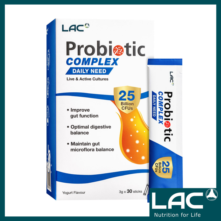 LAC Probiotic Complex 25 Billion (3g x 30 Sticks)(Best by: January 2025 ...
