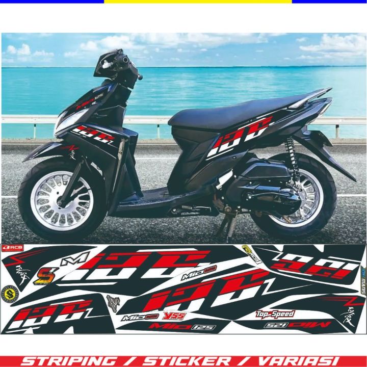 VARIASI STIKER STRIPING VARIASI BUAT MOTOR YAMAHA MIO M3 MIO Z VARIASI ...