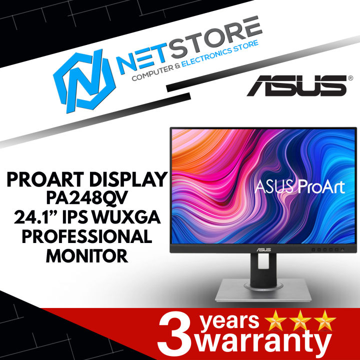 ASUS PROART DISPLAY PA248QV 24.1" IPS WUXGA PROFESSIONAL MONITOR ...